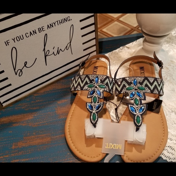 Mixit | Shoes | One Left New Mixit Slingback Thong Sandals | Poshmark